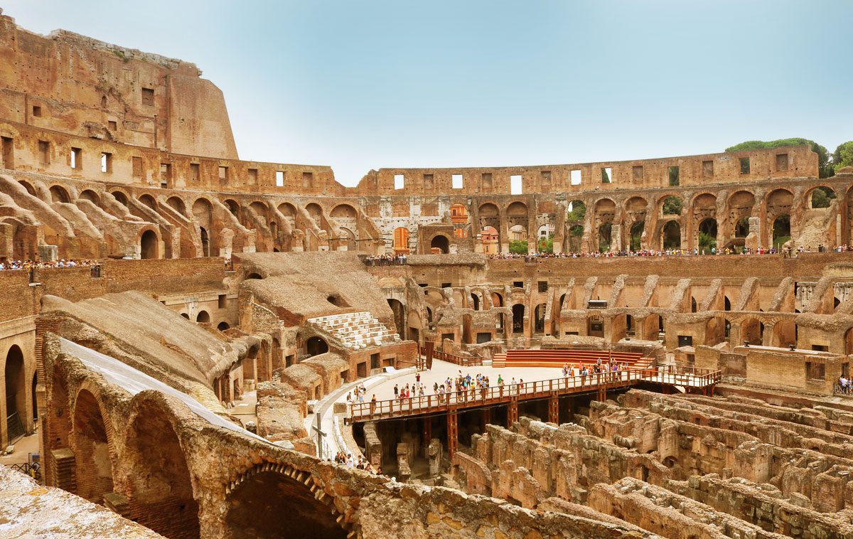 Il Colosseo, simbolo di Roma per eccellenza