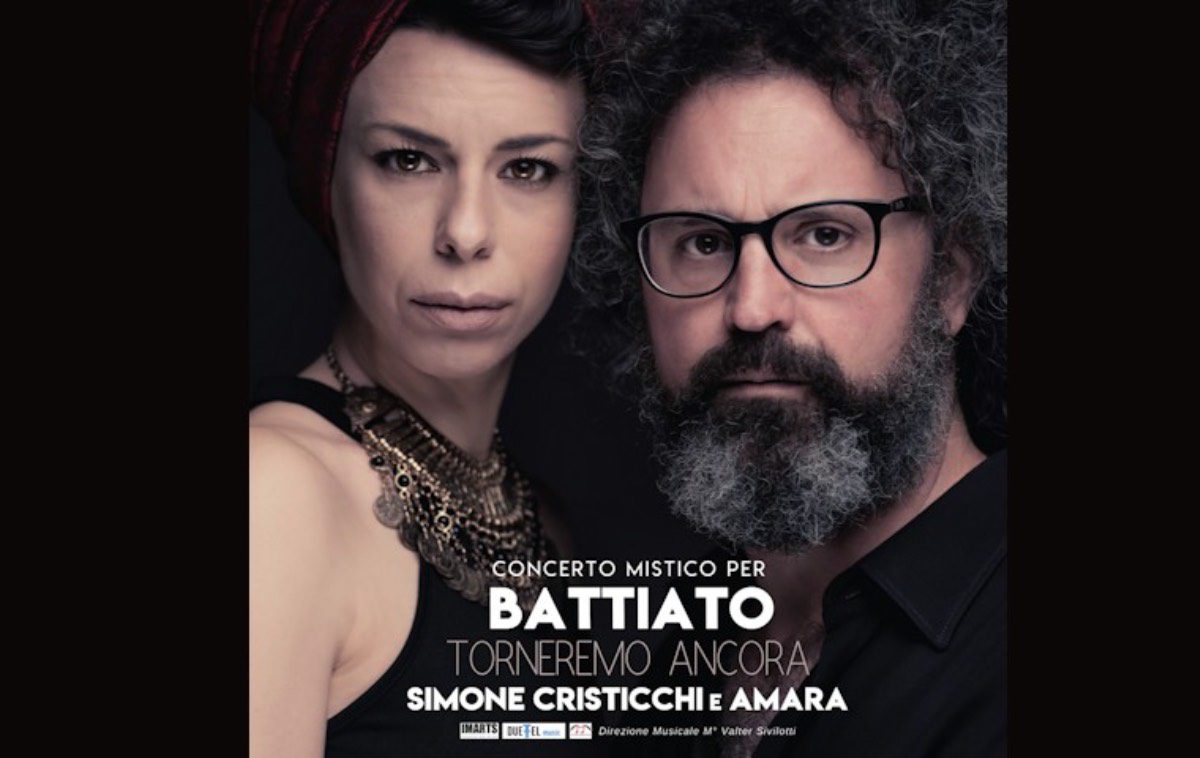 Simone Cristicchi e Amara a Roma con il “Concerto mistico per Battiato” Simone Cristicchi e Amara a Roma con il “Concerto mistico per Battiato”