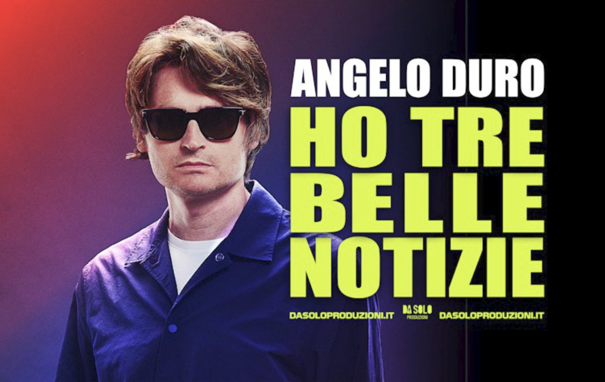 Angelo Duro a Roma nel 2025 con “Ho tre belle notizie”: data e biglietti