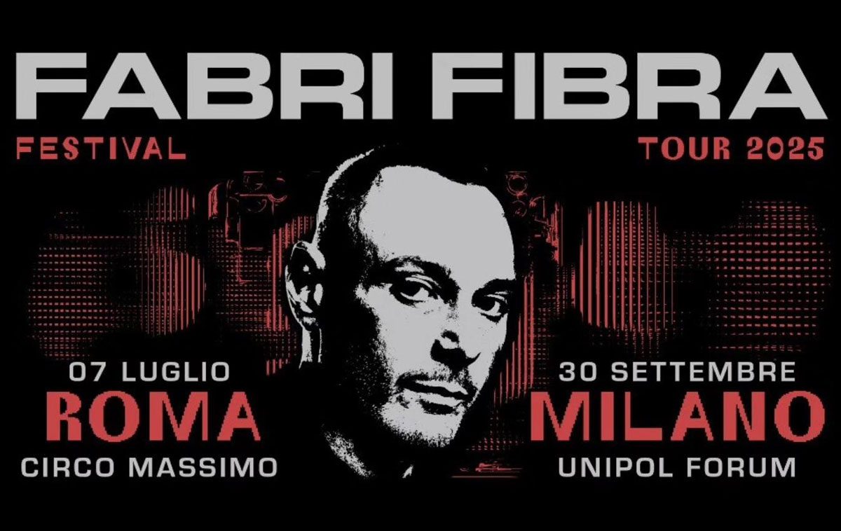 Fabri Fibra in concerto a Roma il 7 luglio 2025 con il “Festival Tour ...